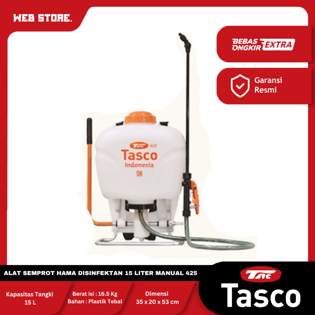 Jual Alat Semprot Hama Disinfektan 15 Liter Sprayer Manual TASCO 425 | Shopee Indonesia