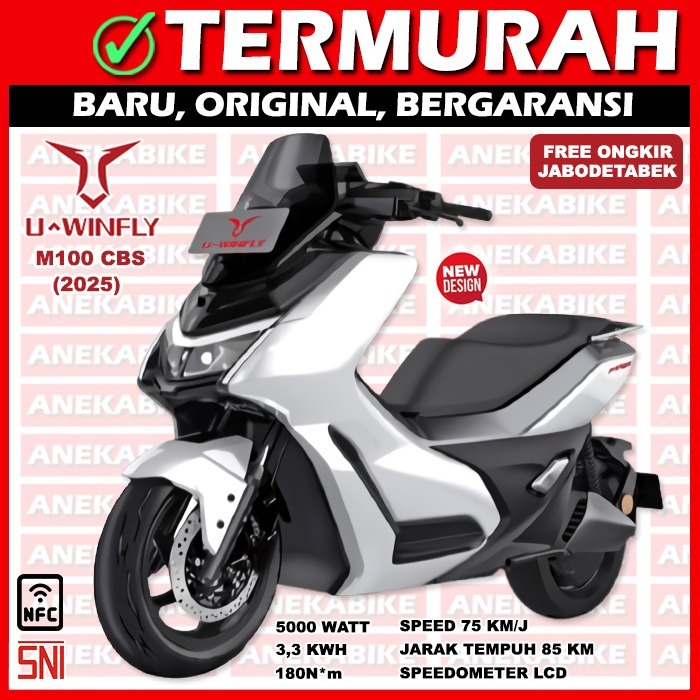 Jual Motor Listrik Uwinfly M100 Terbaru 2025 Garansi Resmi | Shopee ...