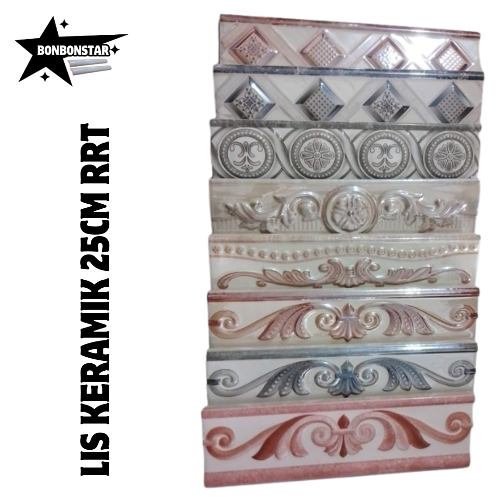 Jual list keramik ukuran 8x25 || lis dinding list keramik dinding ...