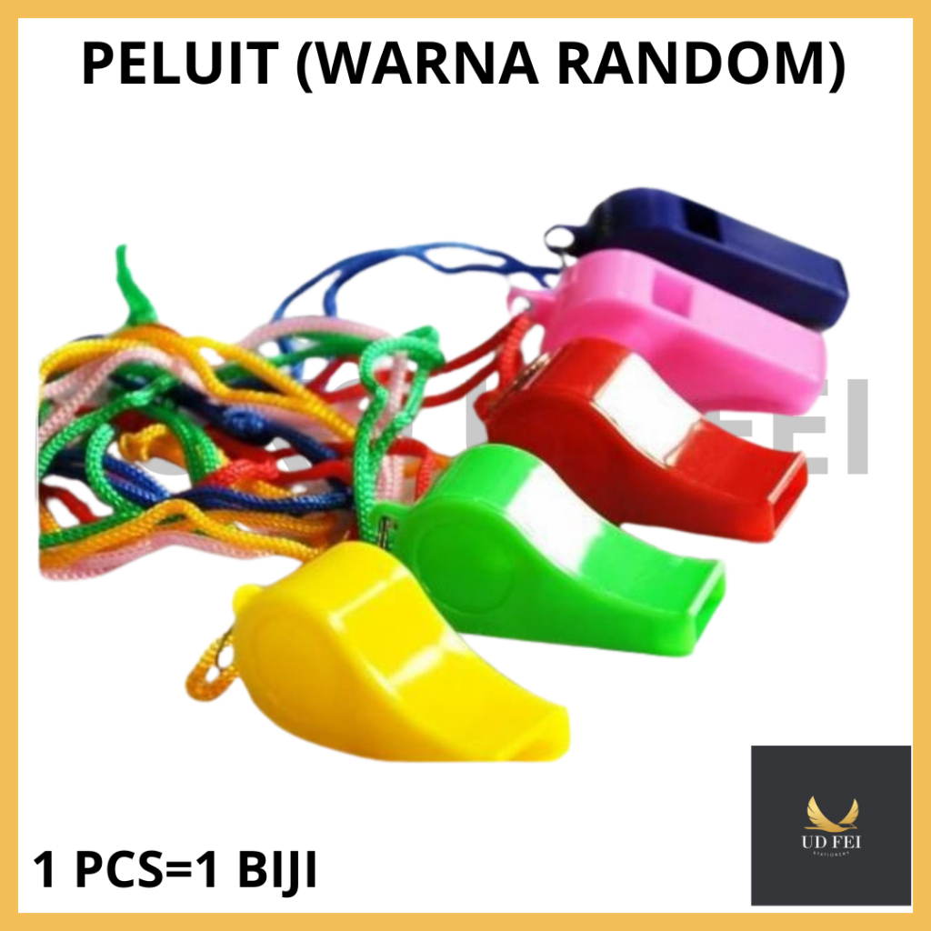Jual (1 PCS= 1 BIJI) PELUIT WARNA/ PELUIT OLAHRAGA/ PELUIT MAINAN ...