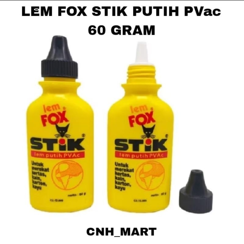 Jual Lem Fox Stick 60 Gram - Lem Botol Kuning Fox | Shopee Indonesia