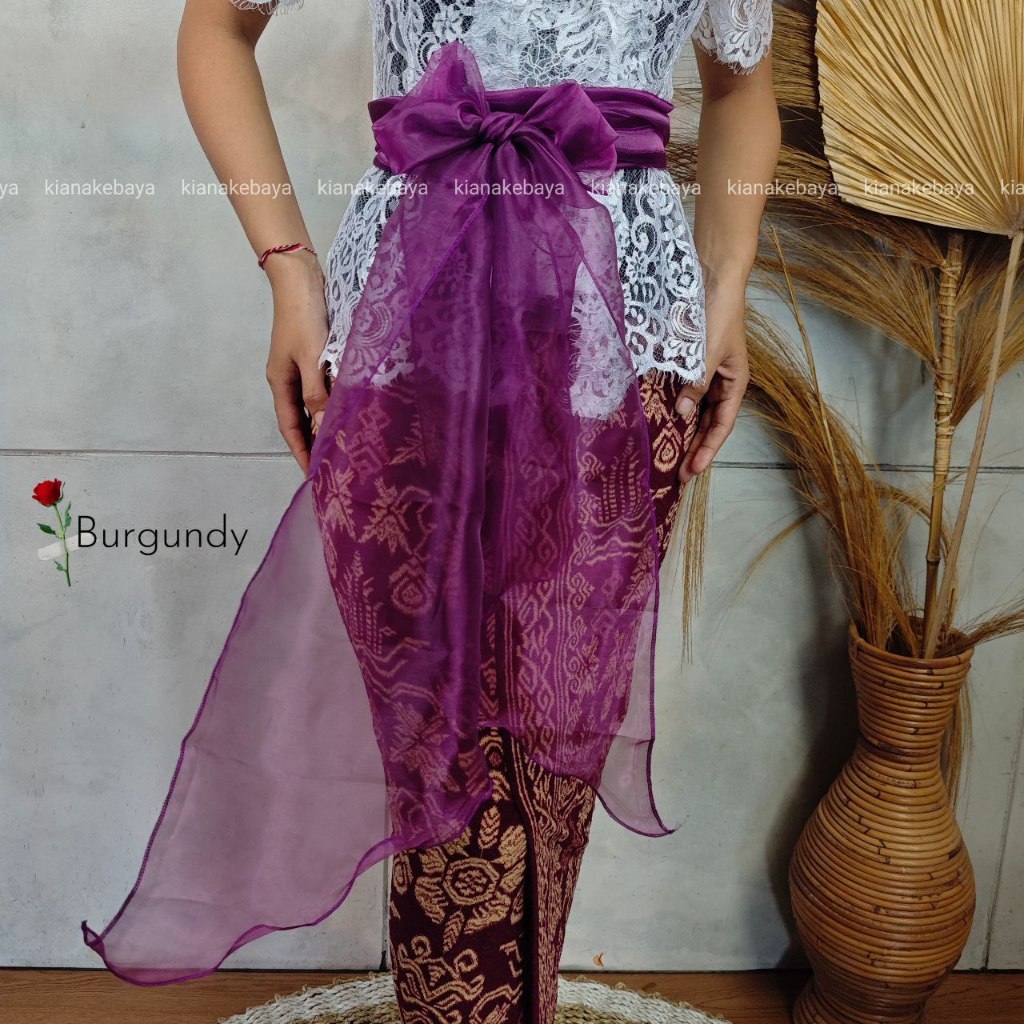 Jual Selendang Sifon Organza Kaca Panjang 2,5 Meter Murah Bali | Shopee ...