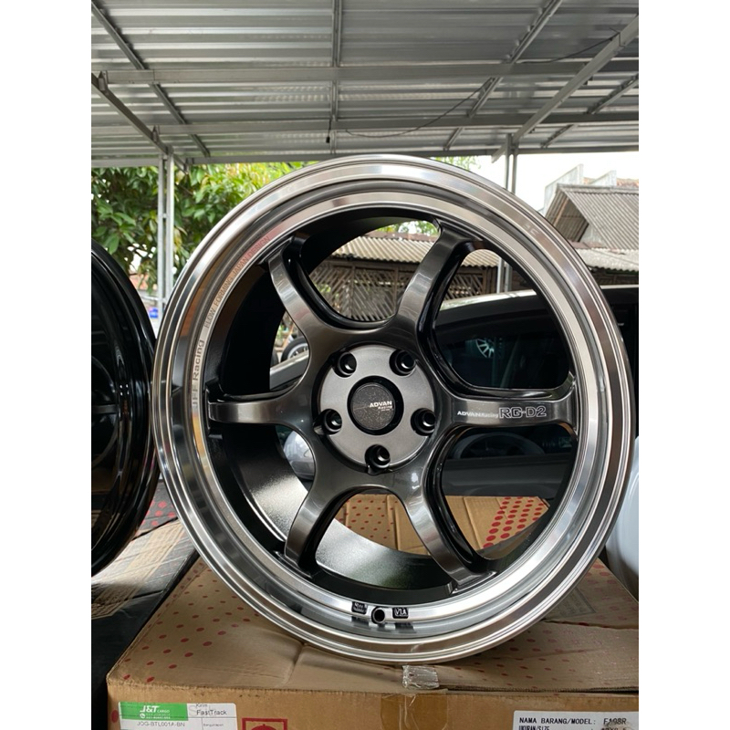 Jual advan Rgd2 R 18 warna hyper black pcd 5x114 | Shopee Indonesia
