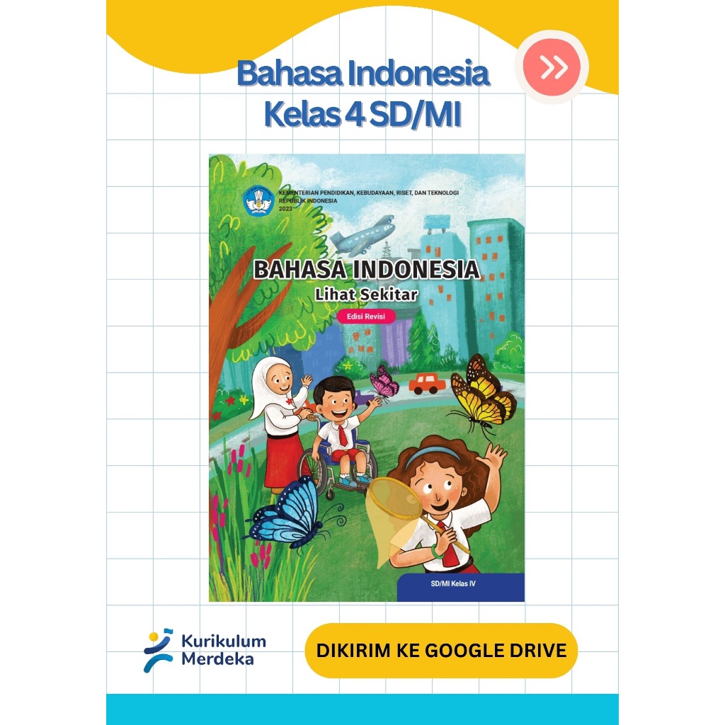 Jual Buku Paket Bahasa Indonesia Kelas 4 SD/MI Kurikulum Merdeka KEMENDIKBUD | Shopee Indonesia