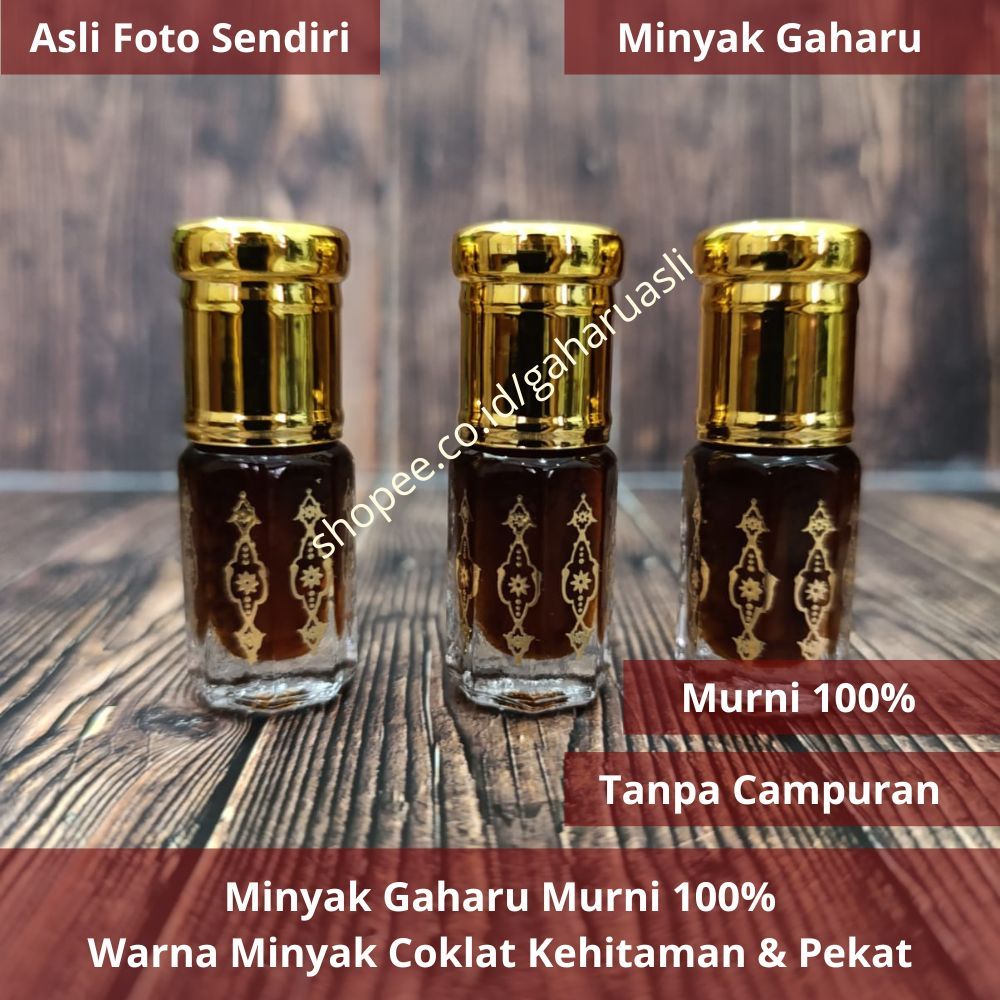 Jual Minyak Kayu Gaharu Murni Agarwood Oil Gahru Original 100% Tanpa ...