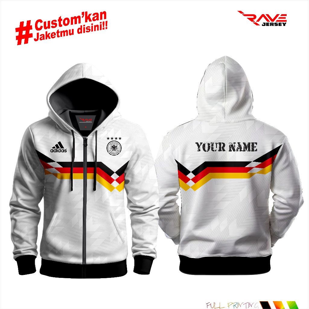 Jual JAKET JERMAN SPECIAL EDITION WORLD CUP QATAR 2022 FULL PRINTING ...