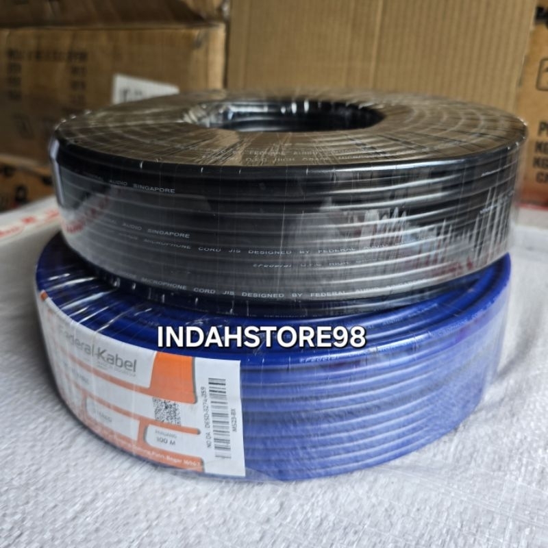 Jual Kabel Mic Stereo FEDERAL Roll 100M Tembaga Murni Original Kabel ...