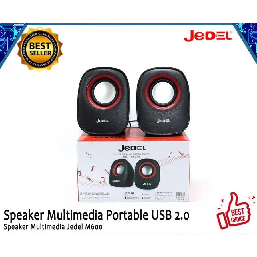 Jual JEDEL M600 Speaker Desktop Multimedia PC Komputer,Laptop USB 2.0 ...