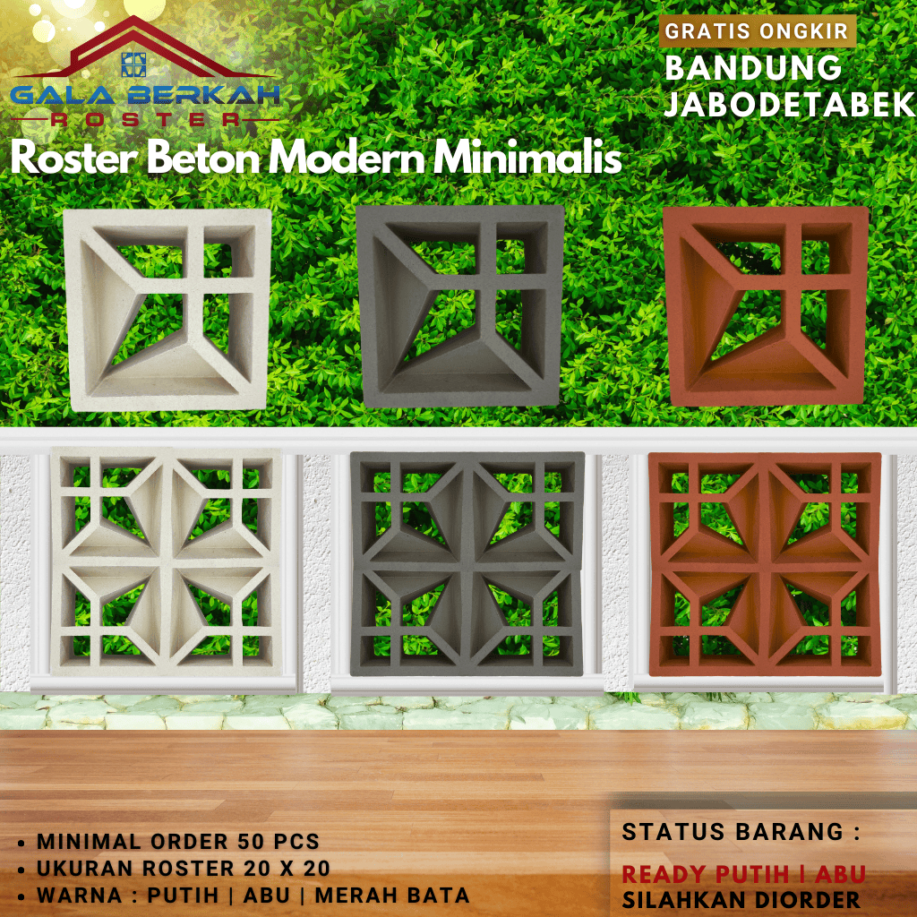 Jual ROSTER BETON MINIMALIS, Loster Beton Minimalis, Lubang Angin ...
