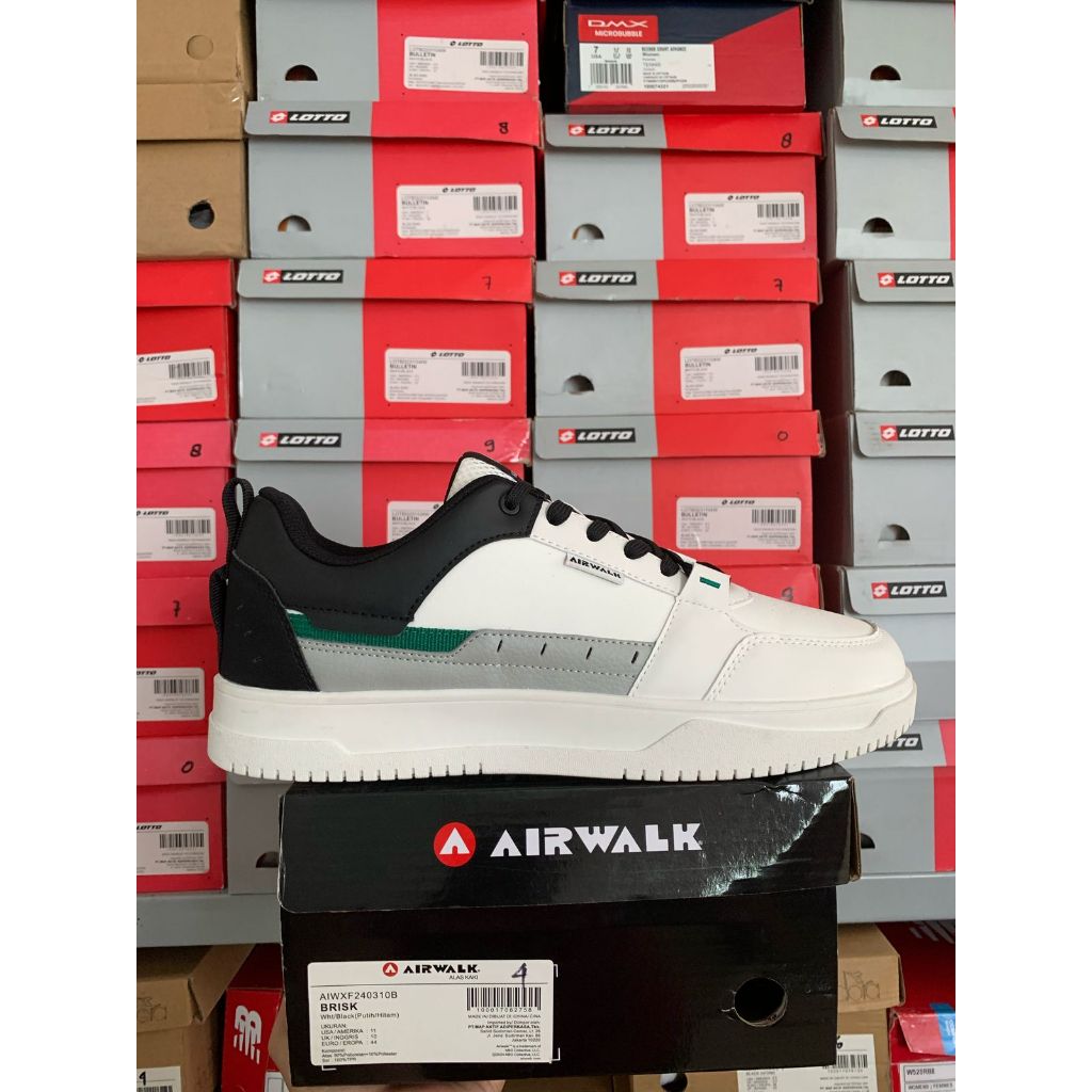 Jual Airwalk Brisk White/Black Men Shoes Original | Shopee Indonesia