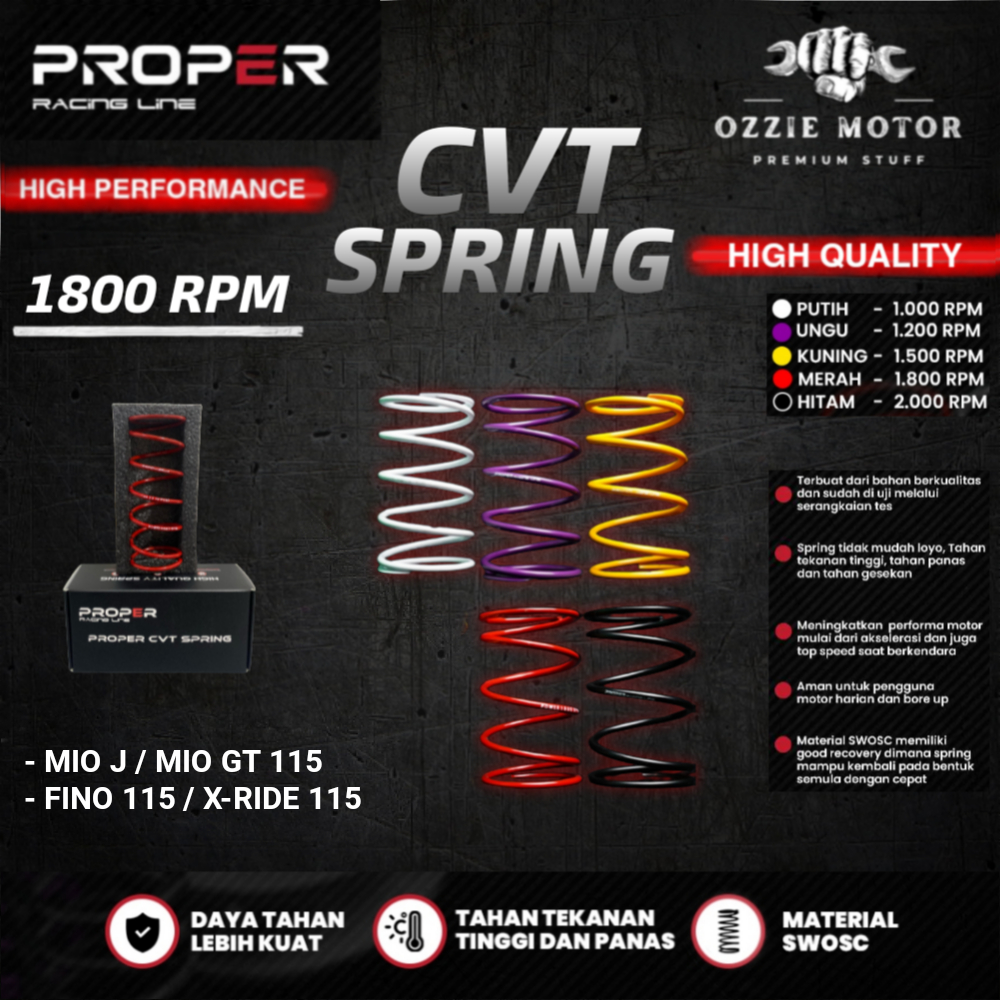 Jual PROPER RACING LINE PER CVT MIO J FINO 115 MIO GT 115 XRIDE 115 ...