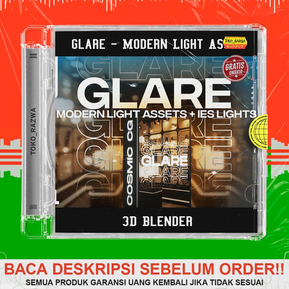 Jual 3D Blender - Glare - Modern Light Asset + IES Light - 010325 | Shopee Indonesia
