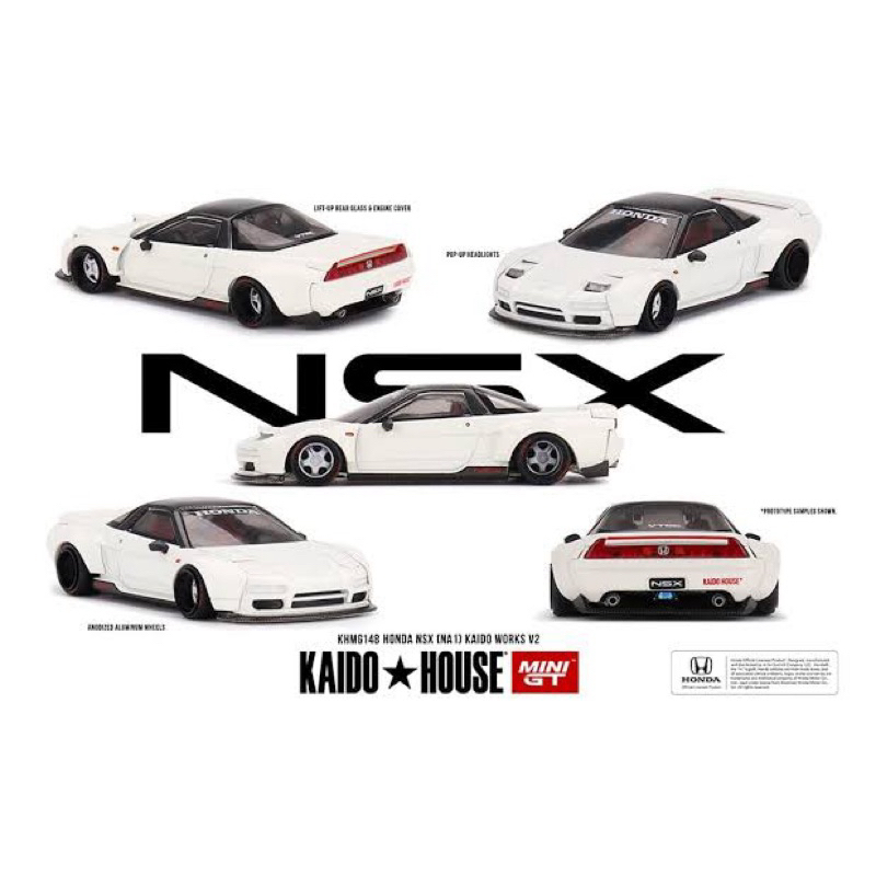 Jual Mini GT x Kaido House Honda NSX White (NA1) Kaido Works V2 ...