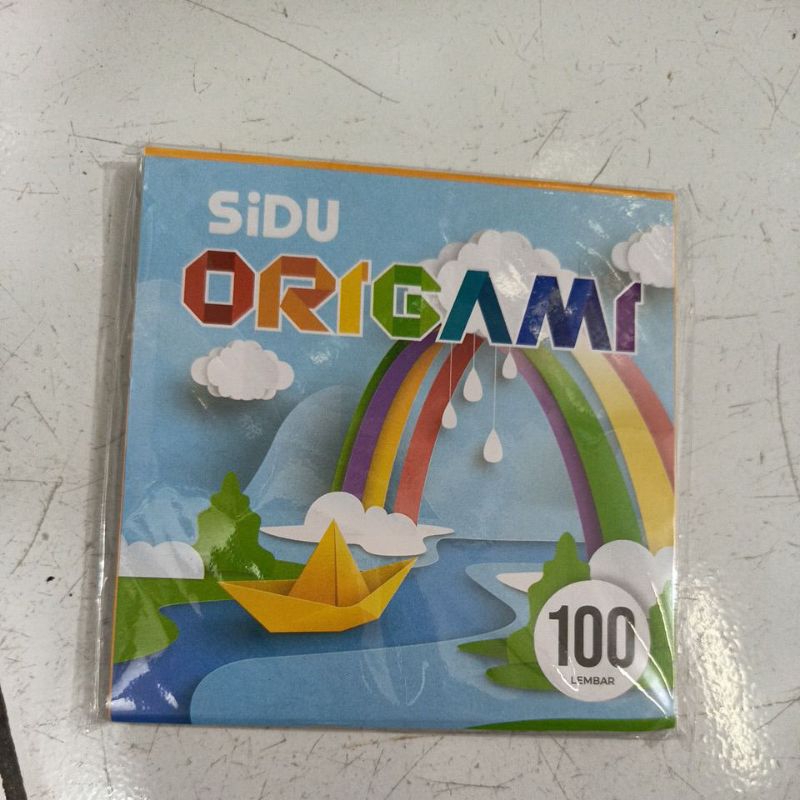 Jual kertas origami ukuran 12x12 sidu 1 pack isi 100 lembar | Shopee ...