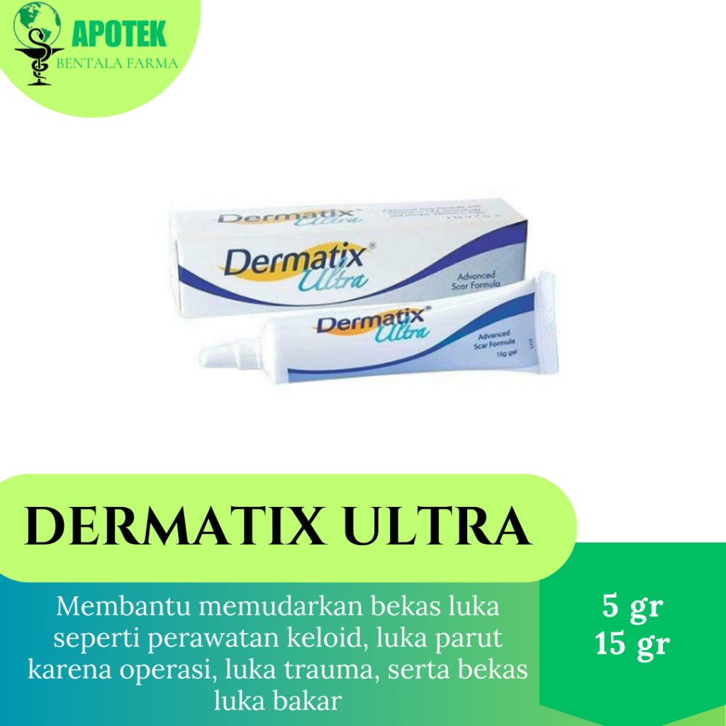 Jual Dermatix Ultra Gel Luka Tube Isi 5gr 15gr | Shopee Indonesia