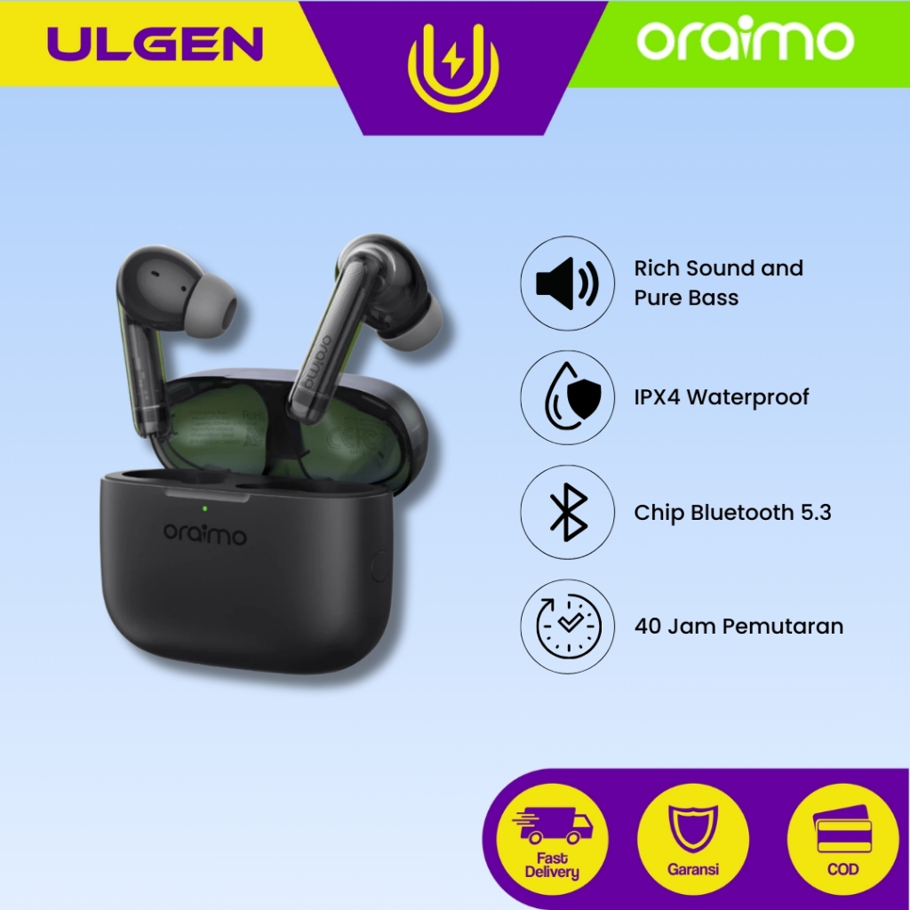 Jual Oraimo x Mobile Legends MDL TWS Freepods Lite OTW-330 Gaming Full ...