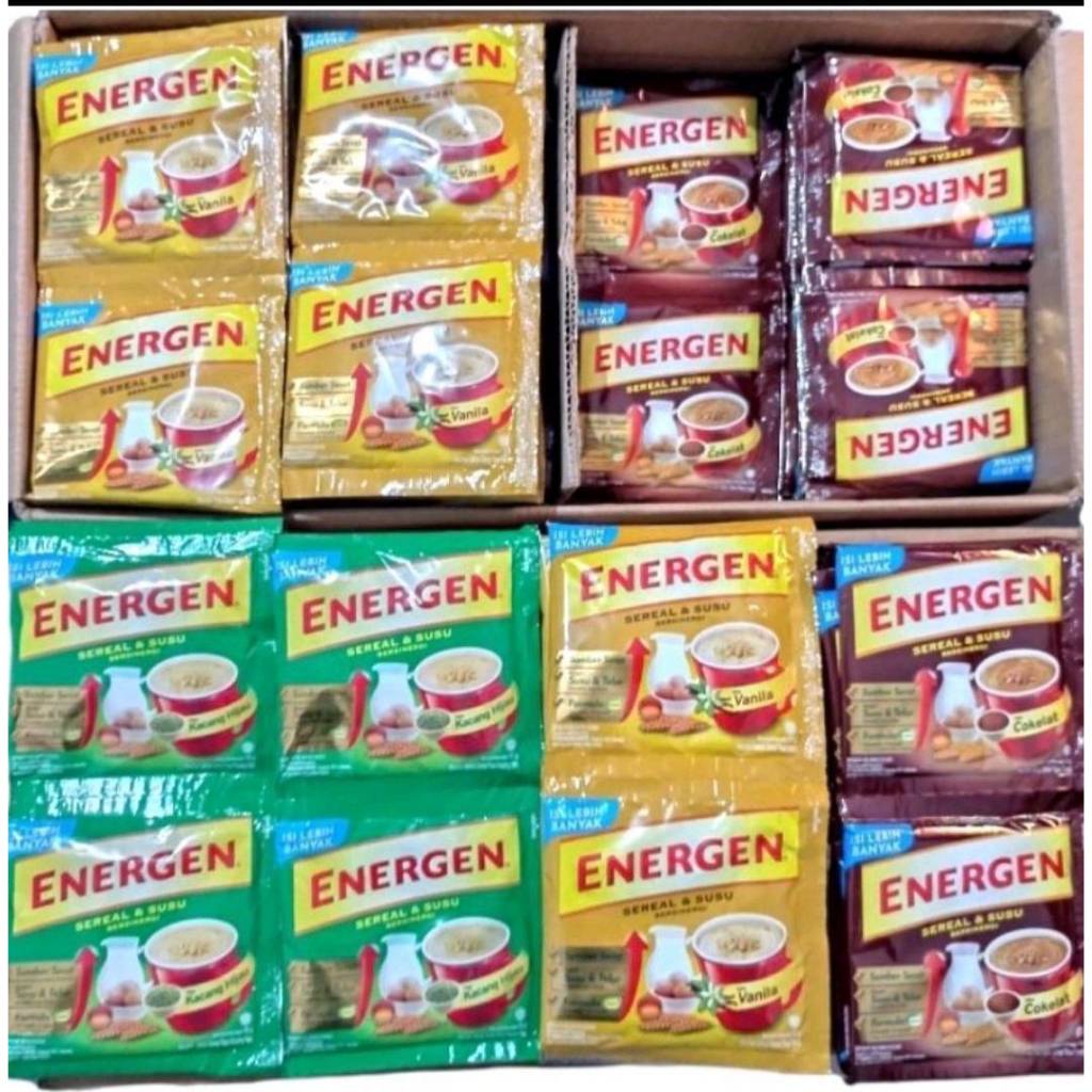 Jual Energen Sereal dan Susu / Minuman Energen Sereal 34 gram isi 10 ...