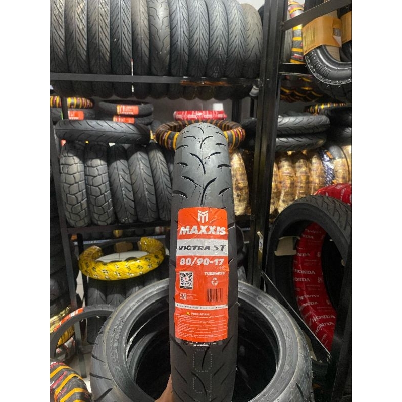 Jual BAN TUBLESS MAXXIS VICTRA 80/90-17 DUALCOMPOUND UNTUK MOTOR SUPRA ...