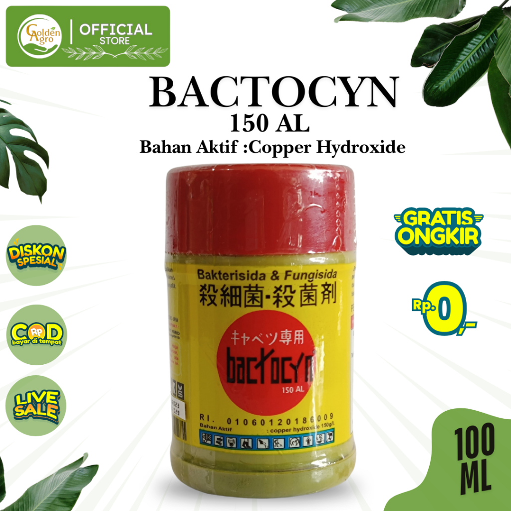 Jual FUNGISIDA / BAKTERISIDA BACTOCYN BACTOSIN 150 AL 100ML ML | Shopee Indonesia