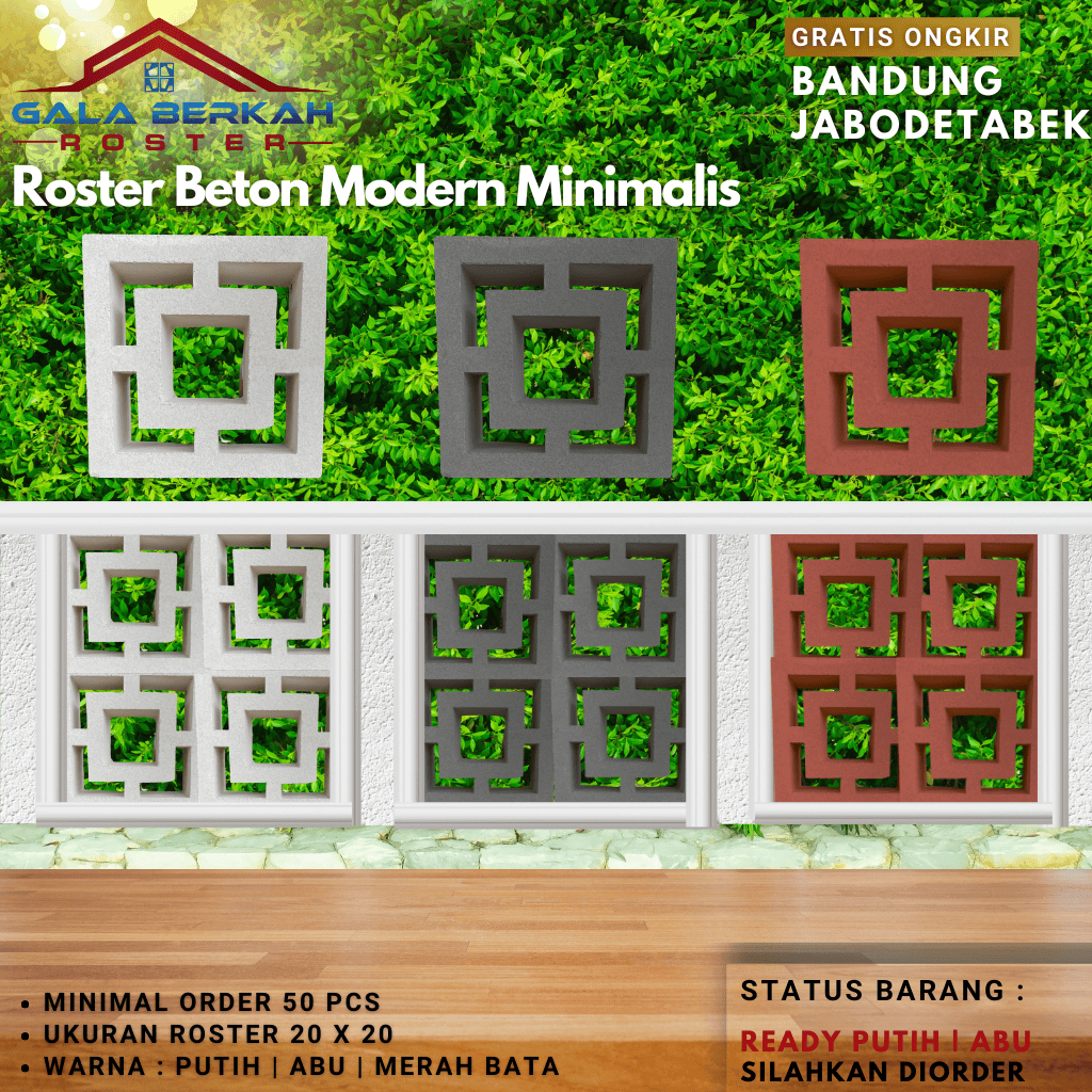 Jual ROSTER BETON MINIMALIS, Loster Beton Minimalis, Lubang Angin ...