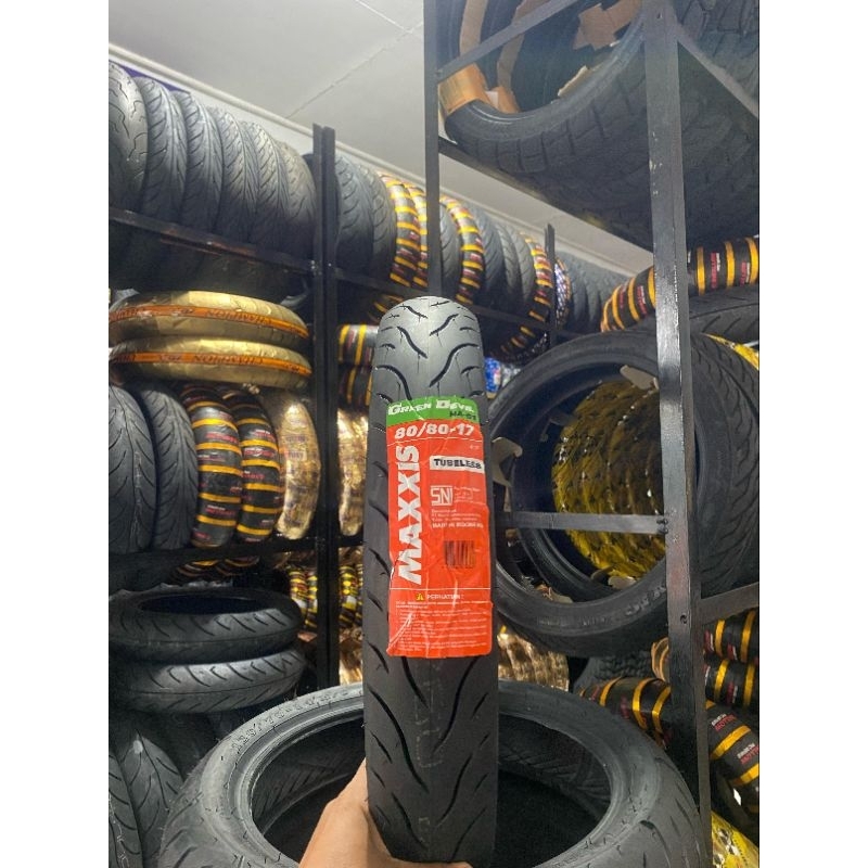 Jual BAN MOTOR TUBLESS MAXXIS GREEN DEVIL 80/80-17 UNTUK SUPRA KHARISMA ...