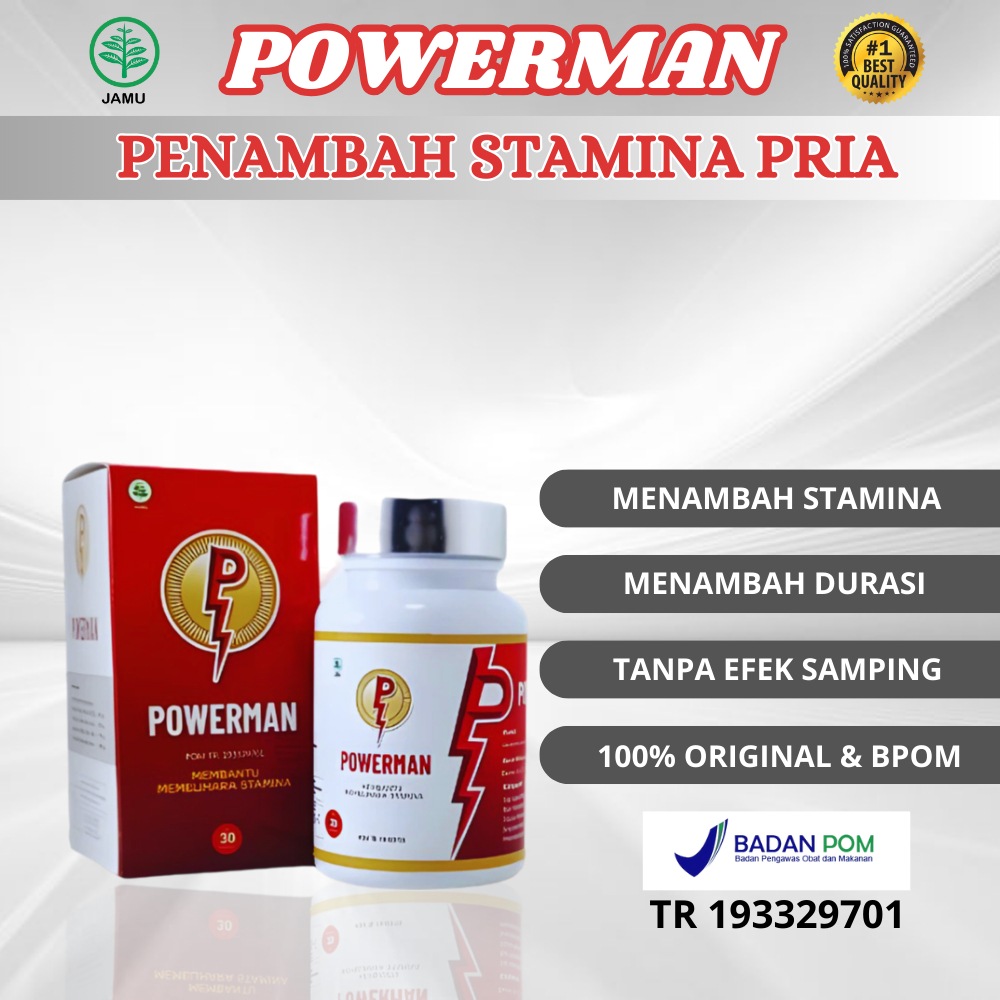 Jual HERBAL TRADISIONAL POWERMAN 30 KAPSUL ORIGINAL OBAT-OBATAN ...