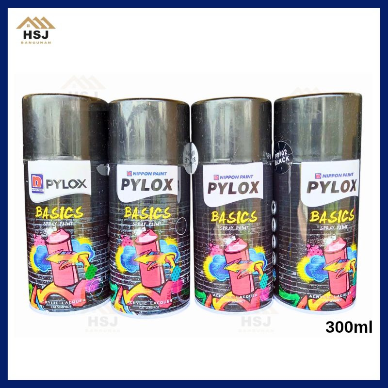 Jual Pylox Pilox Piloxs Basics Nippon Paint 300cc Cat Semprot Spray Original Nippon Paint ...