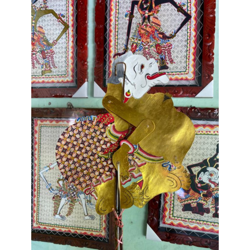 Jual WAYANG KULIT ASLI SEMAR EMAS ALUSAN -+60CM | Shopee Indonesia