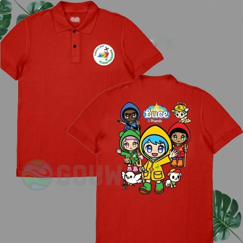 Jual BAJU KAOS KERAH POLO SHIRT LUCE AND FRIENDS MASKOT VATIKAN ...