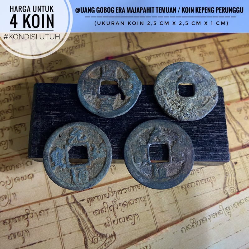 Jual Uang Gobog Perunggu Temuan K2 atau Koin Gobok Era Majapahit atau ...