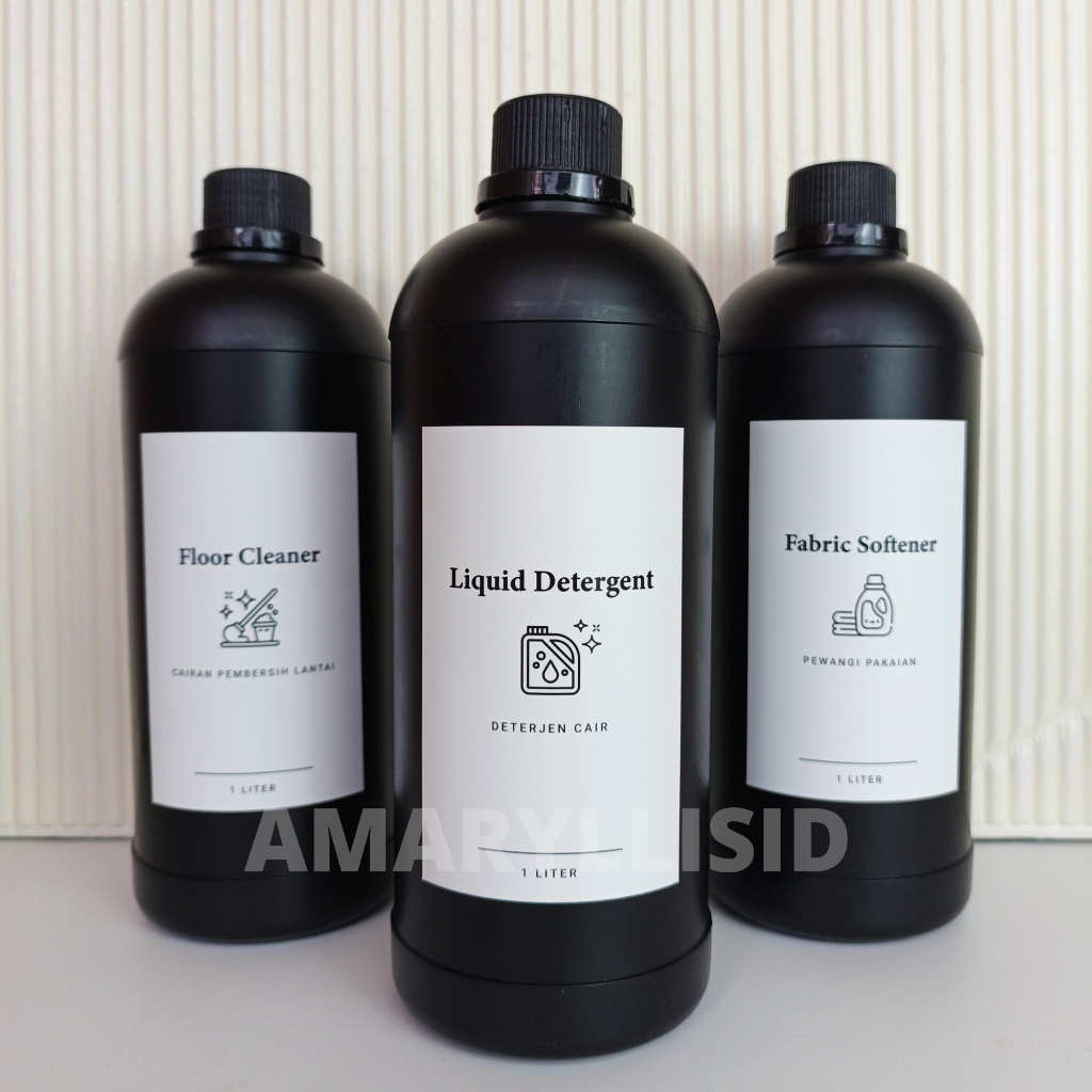 Jual Black Series Botol Refill Detergen Cair Laundry Room, Bathroom ...