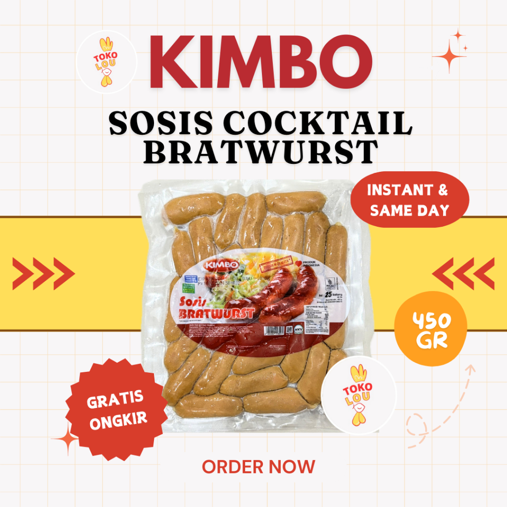 Jual KIMBO SOSIS COCKTAIL BRATWURST 450GR | Shopee Indonesia