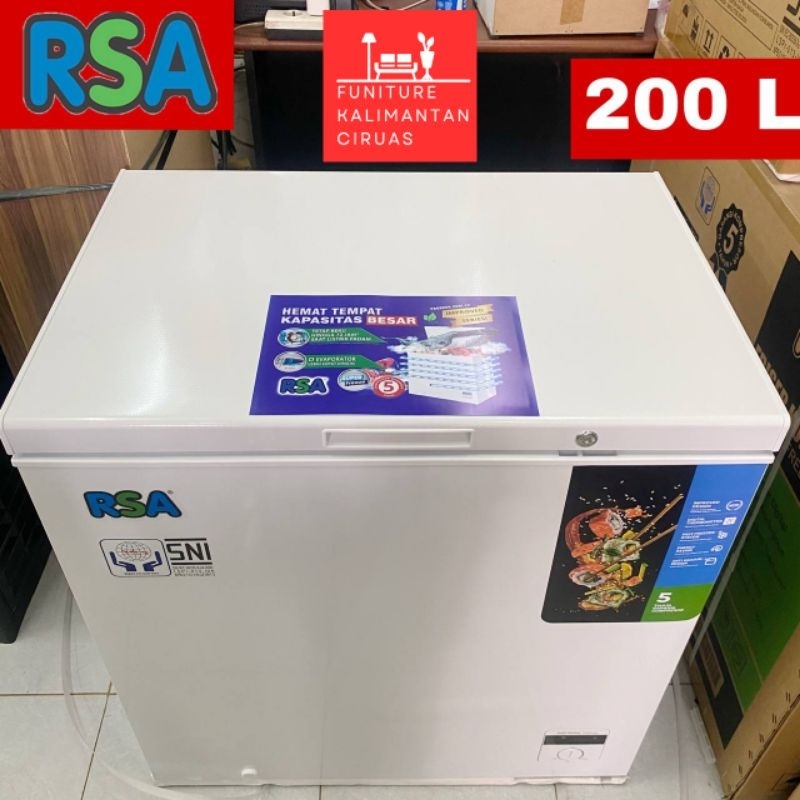 Jual Freezer Daging / Freezer Bukaan Atas RSA 200Liter Hemat Energi ...