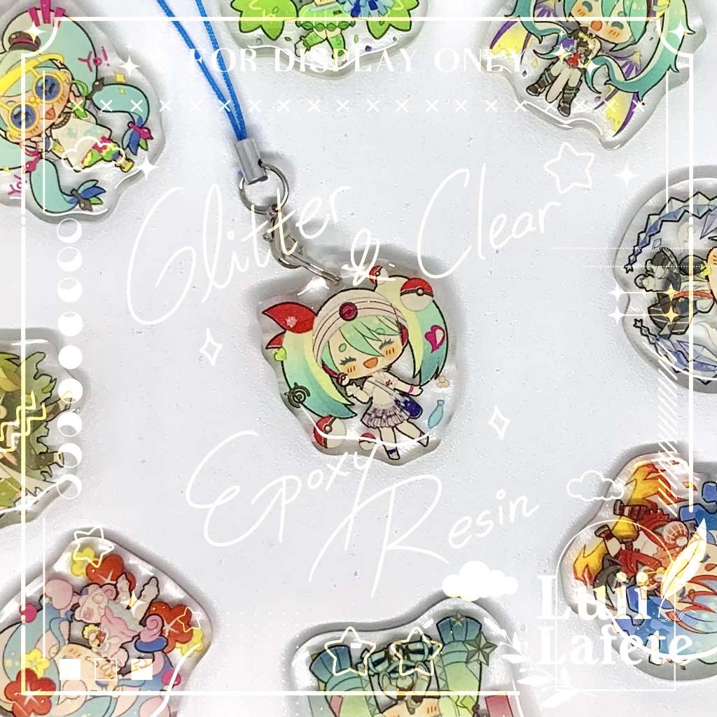 Jual Gantungan Handphone Phonestrap Resin Epoxy Hatsune Miku x Pokemon ...