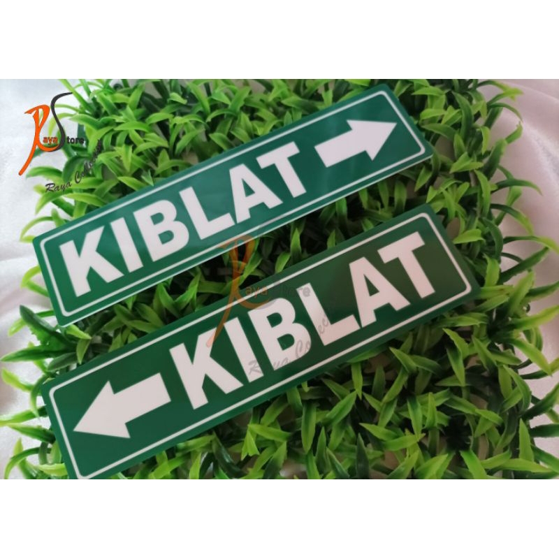 Jual TULISAN AKRILIK KIBLAT KANAN DAN KIRI WARNA HIJAU UKURAN 20X5CM | Shopee Indonesia