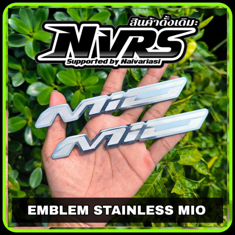 Jual Emblem stainless mio | Shopee Indonesia