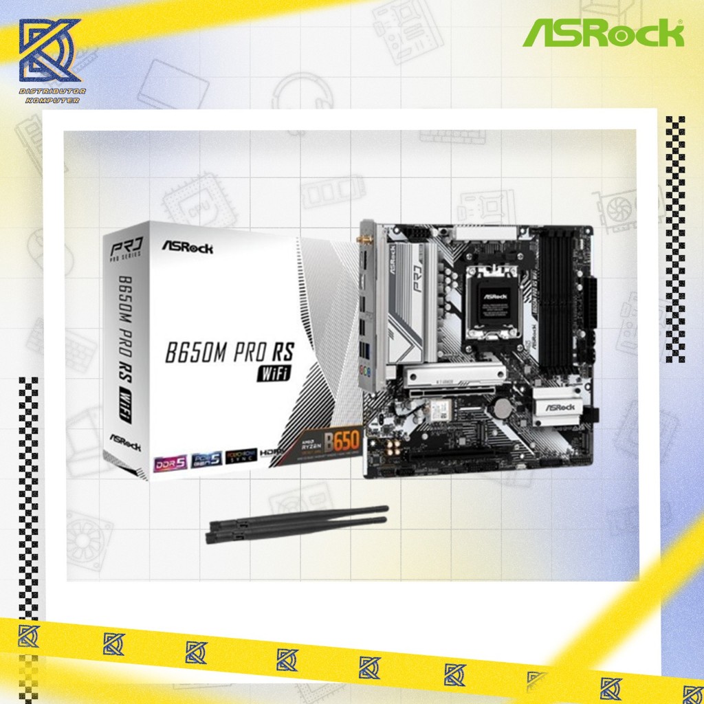 Jual ASROCK Motherboard B650M PRO RS WIFI (Socket AM5, AMD, Micro-ATX ...