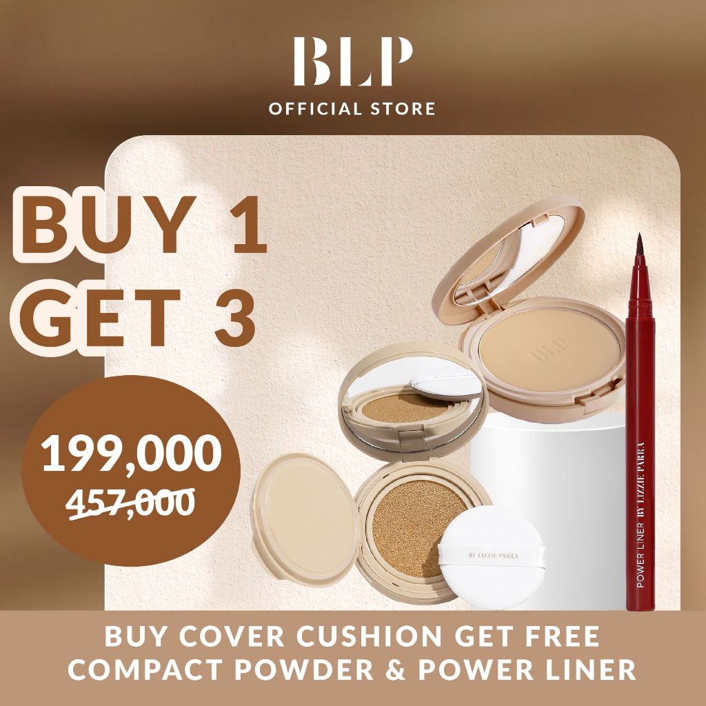 Jual [BUY 1 GET 3] BLP - Cover Cushion x Compact Powder x Power Liner ...