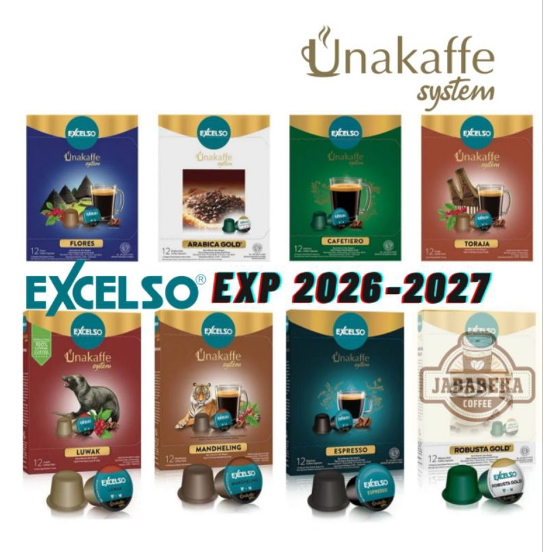 Jual EXCELSO Capsule Unakaffe kopi kapsul ALL VARIAN 12PODS | Shopee ...