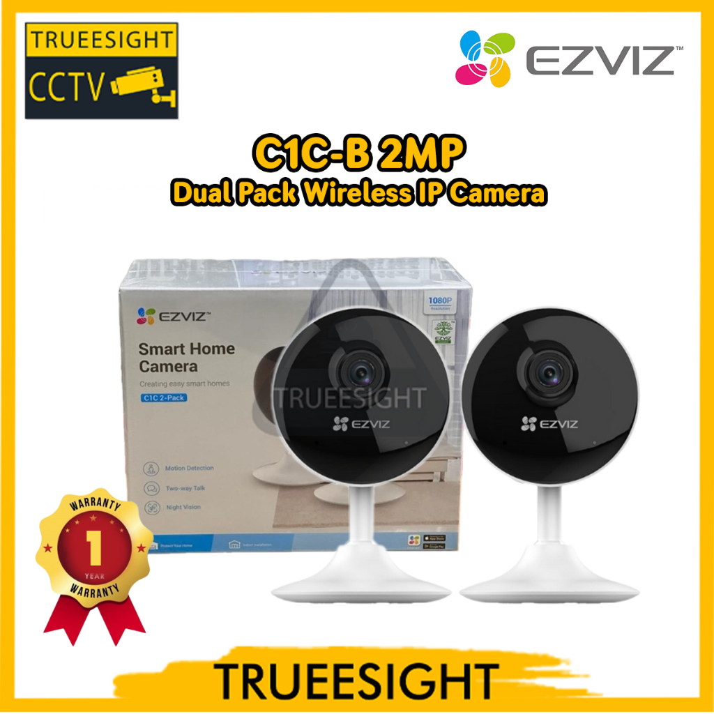 Jual Ezviz C1C-B 2MP Dual Pack Indoor Wireless IP Camera | Shopee Indonesia