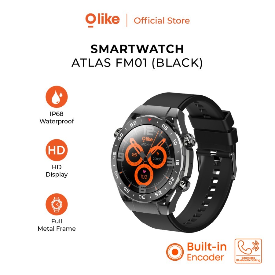 Jual OLIKE ATLAS SMARTWATCH BLUETOOTH CALL FM01 | Shopee Indonesia