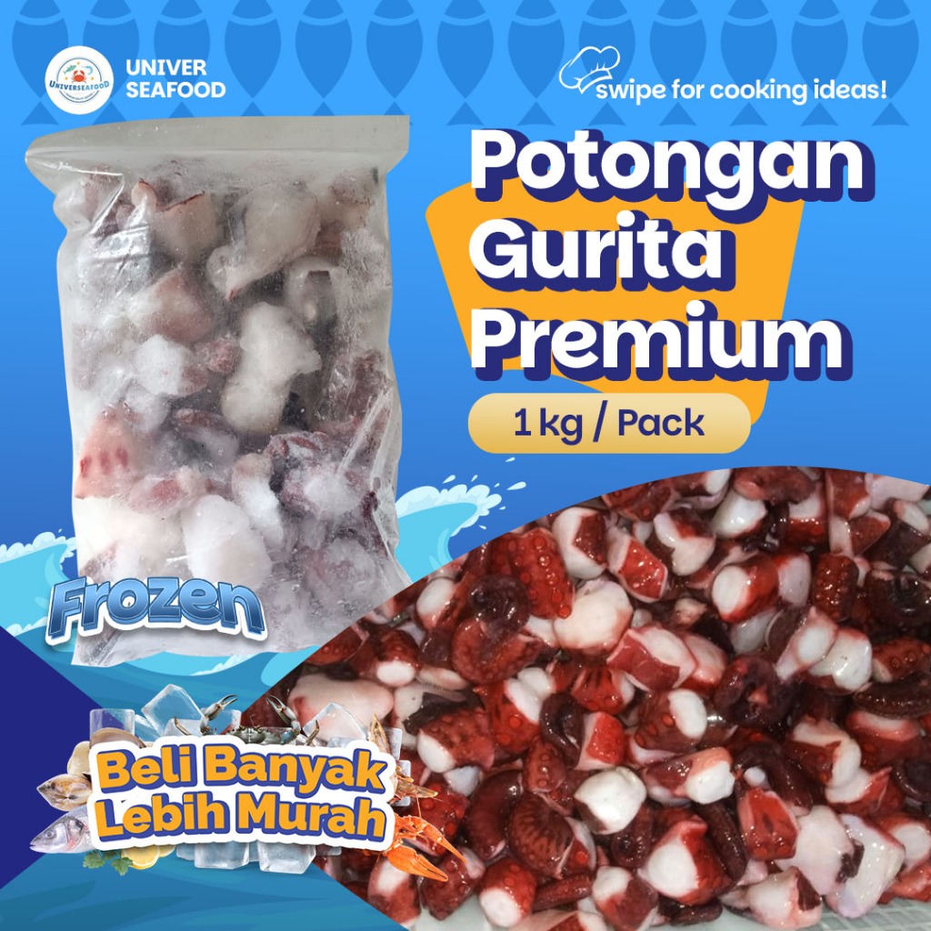 Jual Tako Cut/Gurita Potong Fresh Frozen 1kg (grosir) | Shopee Indonesia
