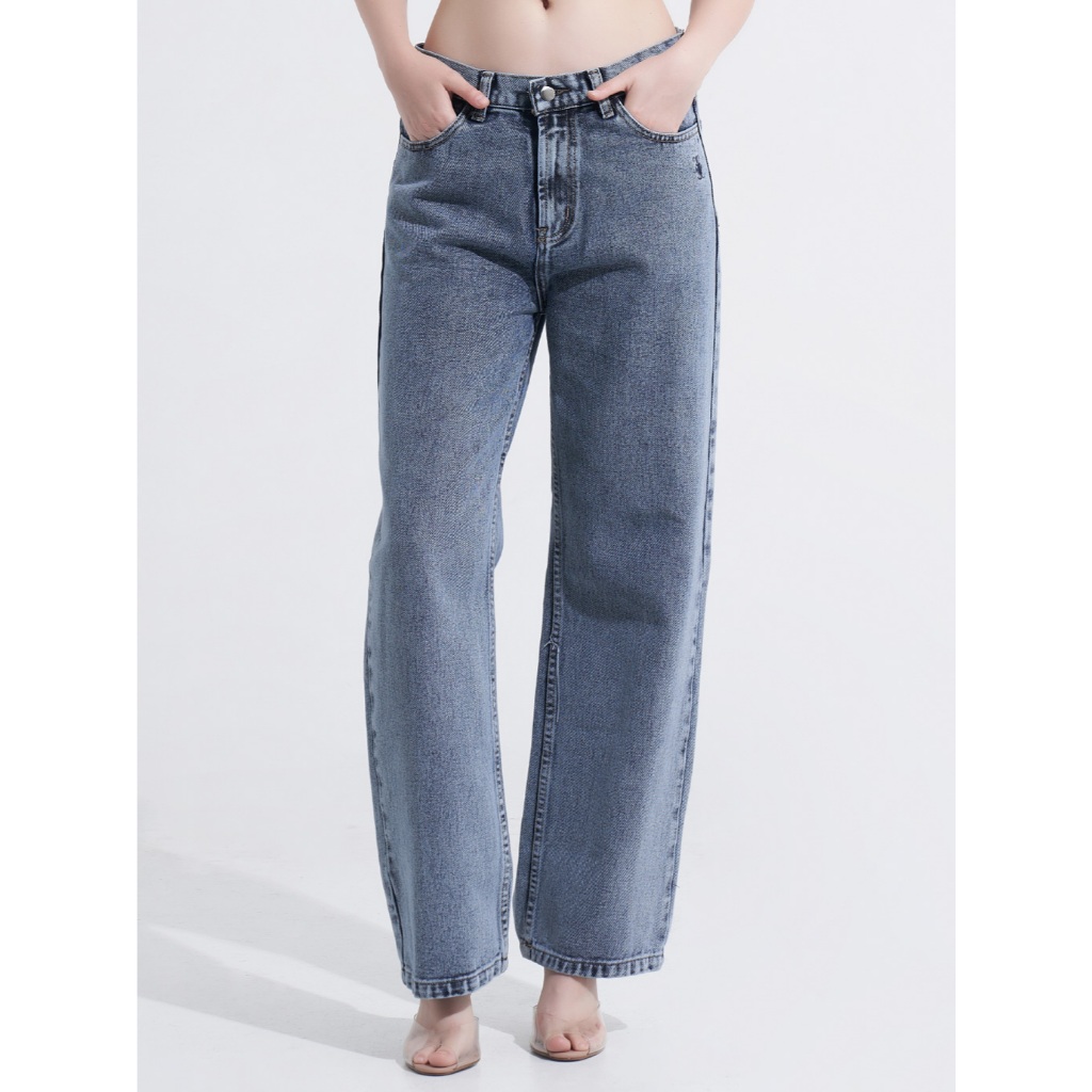 Jual House Of Etern - Low Rise Loose Fit Straight Jeans Jeanna Jeans | Shopee Indonesia