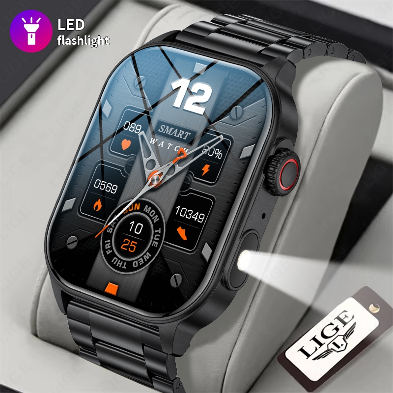 Jual LIGE Jam Tangan Pintar Baru Senter LED Jam Tangan Olahraga Militer ...