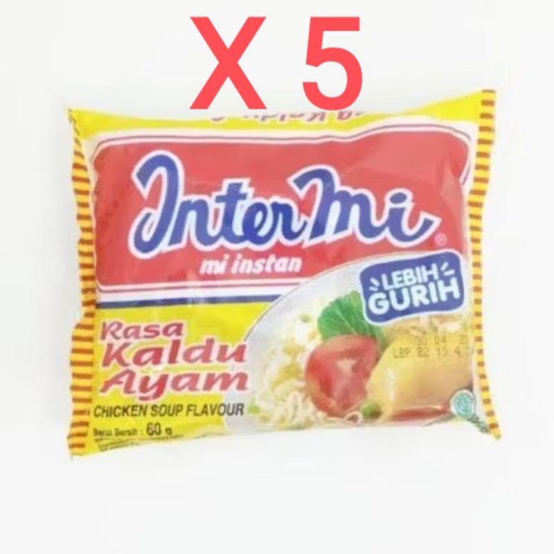 Jual Intermi Intermie Mie Instan Rasa Kaldu Ayam 5 pcs - chicken soup ...