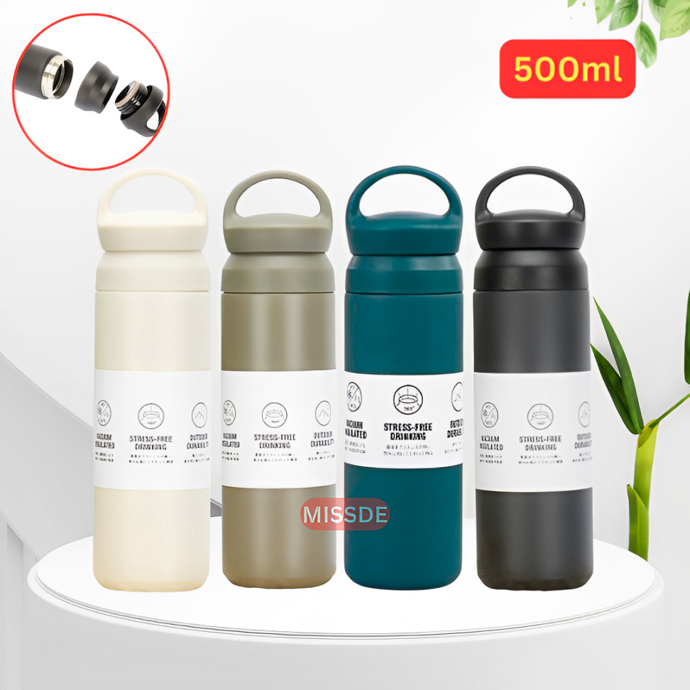 Jual Tumbler Stainless Steel 500ML / Botol Tumblr Gagang Tahan Panas ...