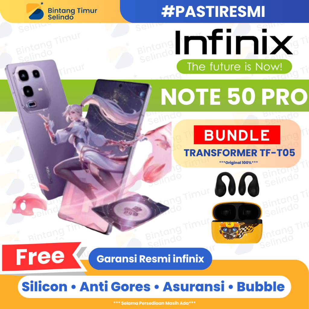 Jual Infinix Note 50 Pro 4G NFC 8/256GB | AMOLED 6.78inc | Helio G100 Ultimate | 5200 mAh ...