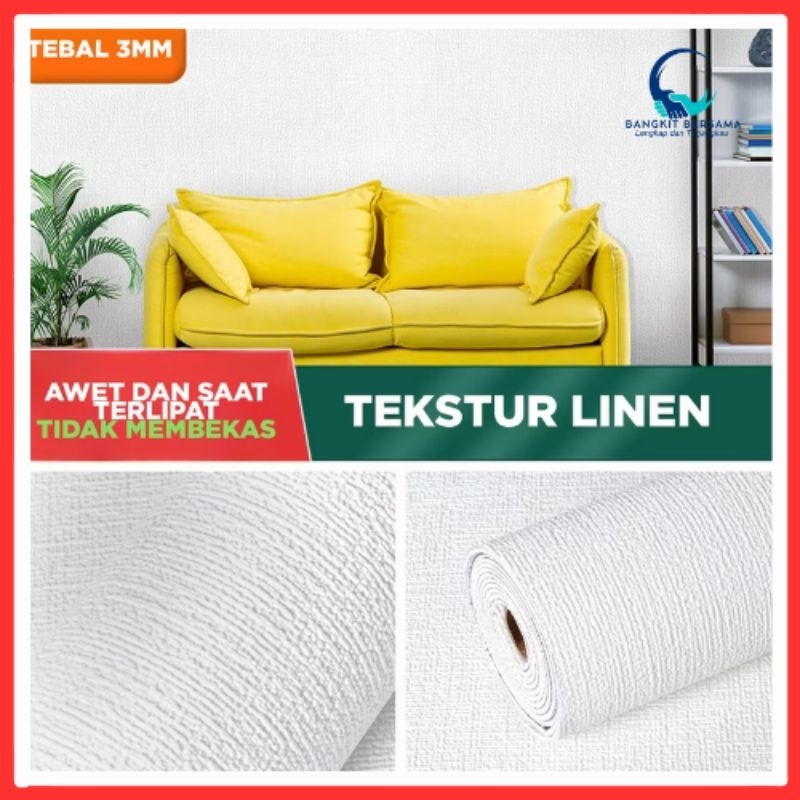 Jual Wallpaper Linen Roll 50 Cm X 280 Cm Dekorasi Kamar Wallpaper ...