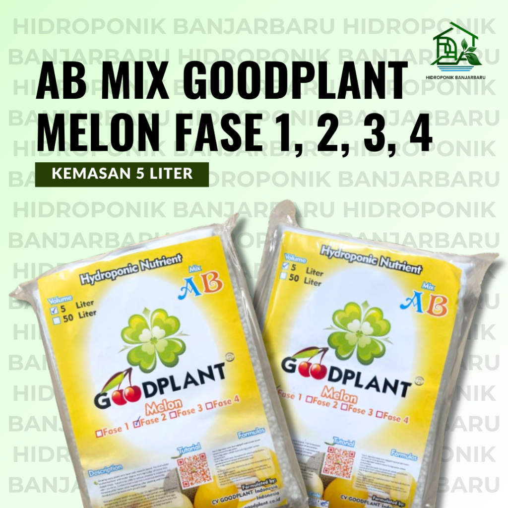 Jual BUAH MELON NUTRISI AB MIX GOODPLANT PEKATAN 5 LITER NUTRISI ...