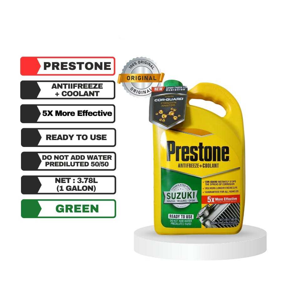 Jual Prestone COR GUARD Air Radiator Coolant Antifreeze 3.78L (1Galon ...